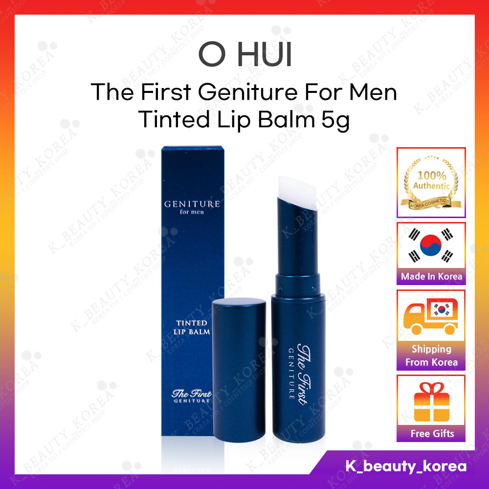 [O HUI] The First Geniture For Men Tinted Lip Balm 5g / Men's Lip Care Moisturizer [KOREA] OHUI ...