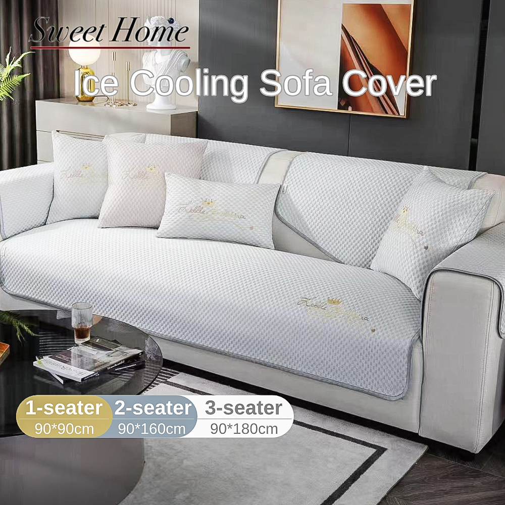 Ice Cooling Sofa Cover Fitted Sofa Seat Cushion Anit-Slip Couch Covers ...