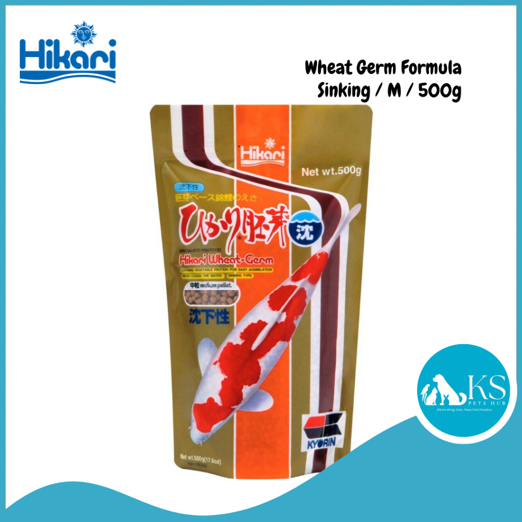 Hikari Wheat Germ Formula For Koi Fish - Sinking / M / 500g | Shopee ...