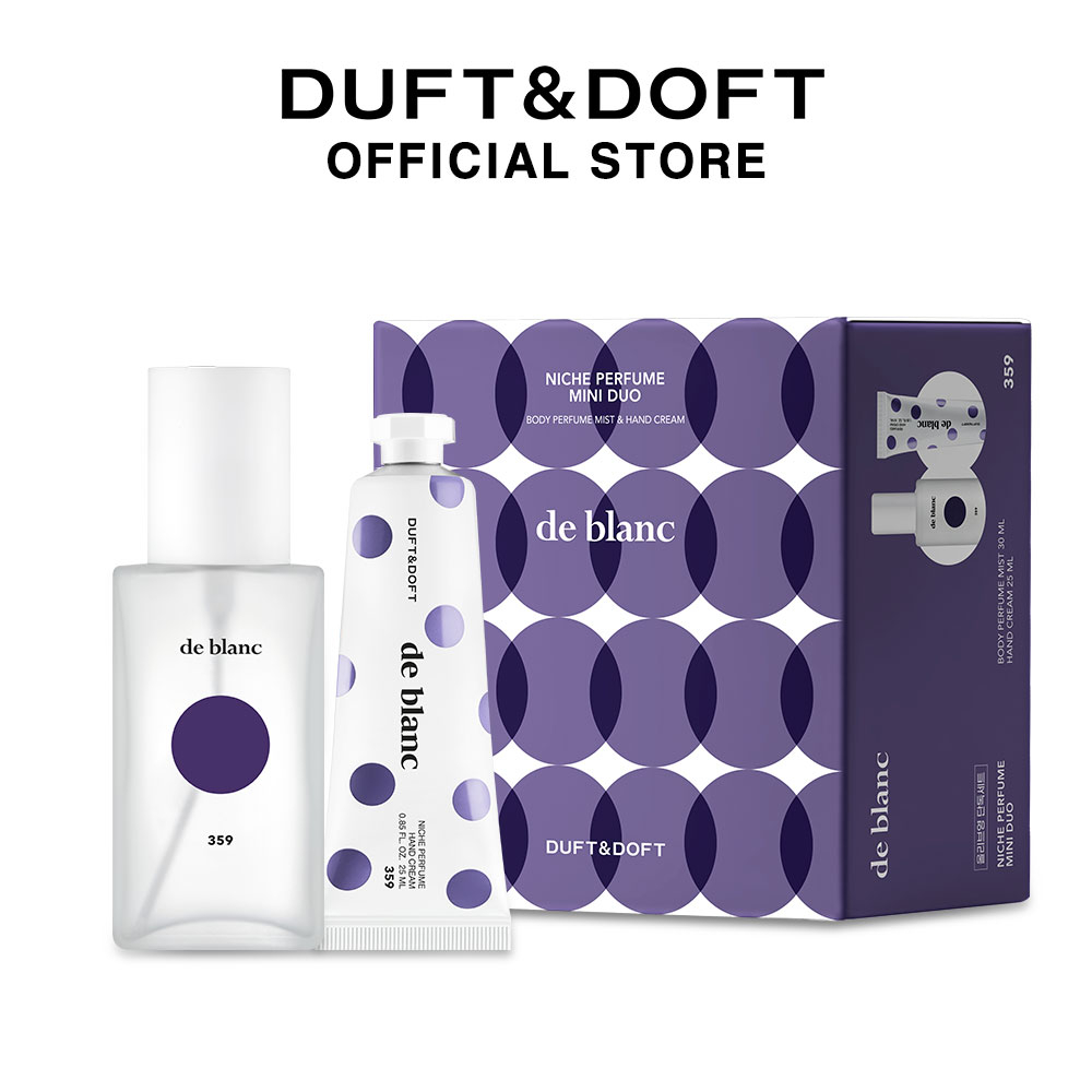 [DUFT&DOFT] NICHE DE BLANC PURFUME DUO SET (HAND CREAM 25ML/BODY MIST ...