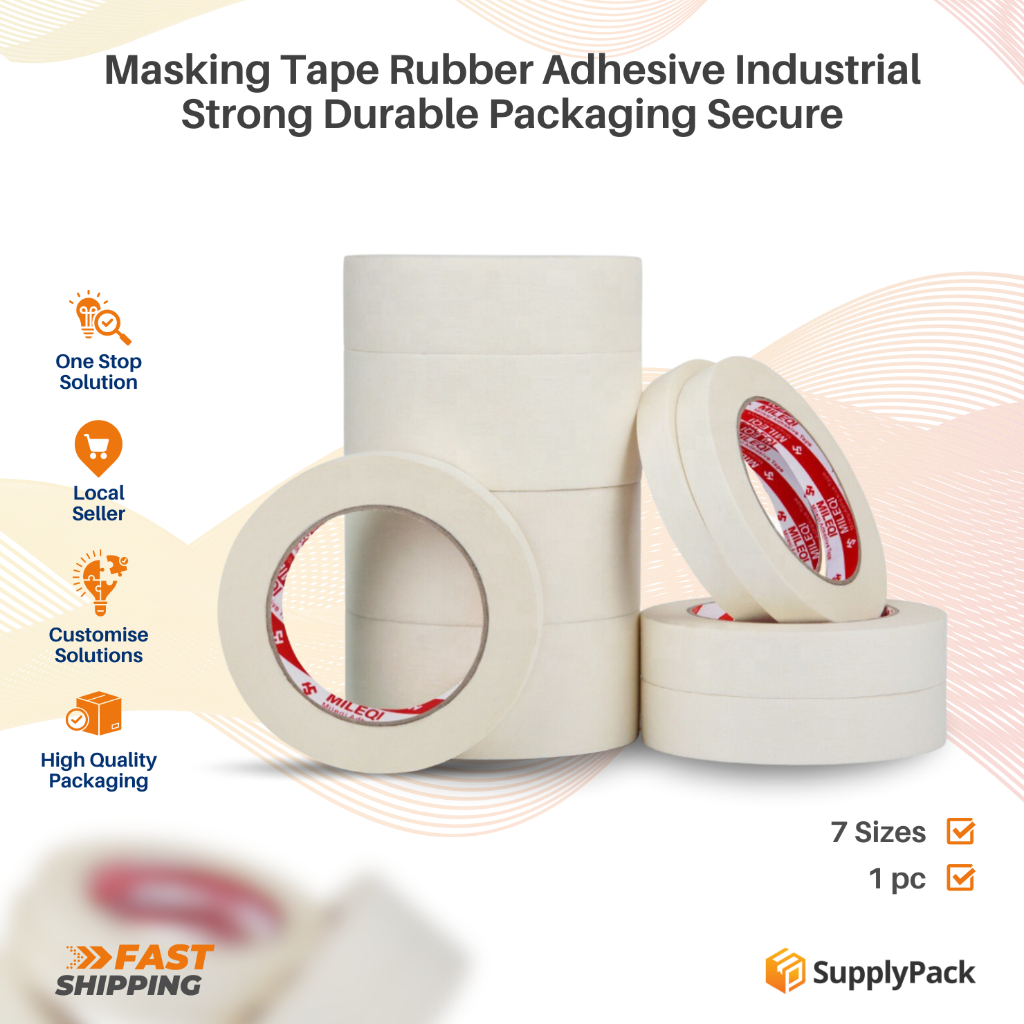 Masking Tape / White Adhesive Paper Tape / Packing Tape / Decorative ...
