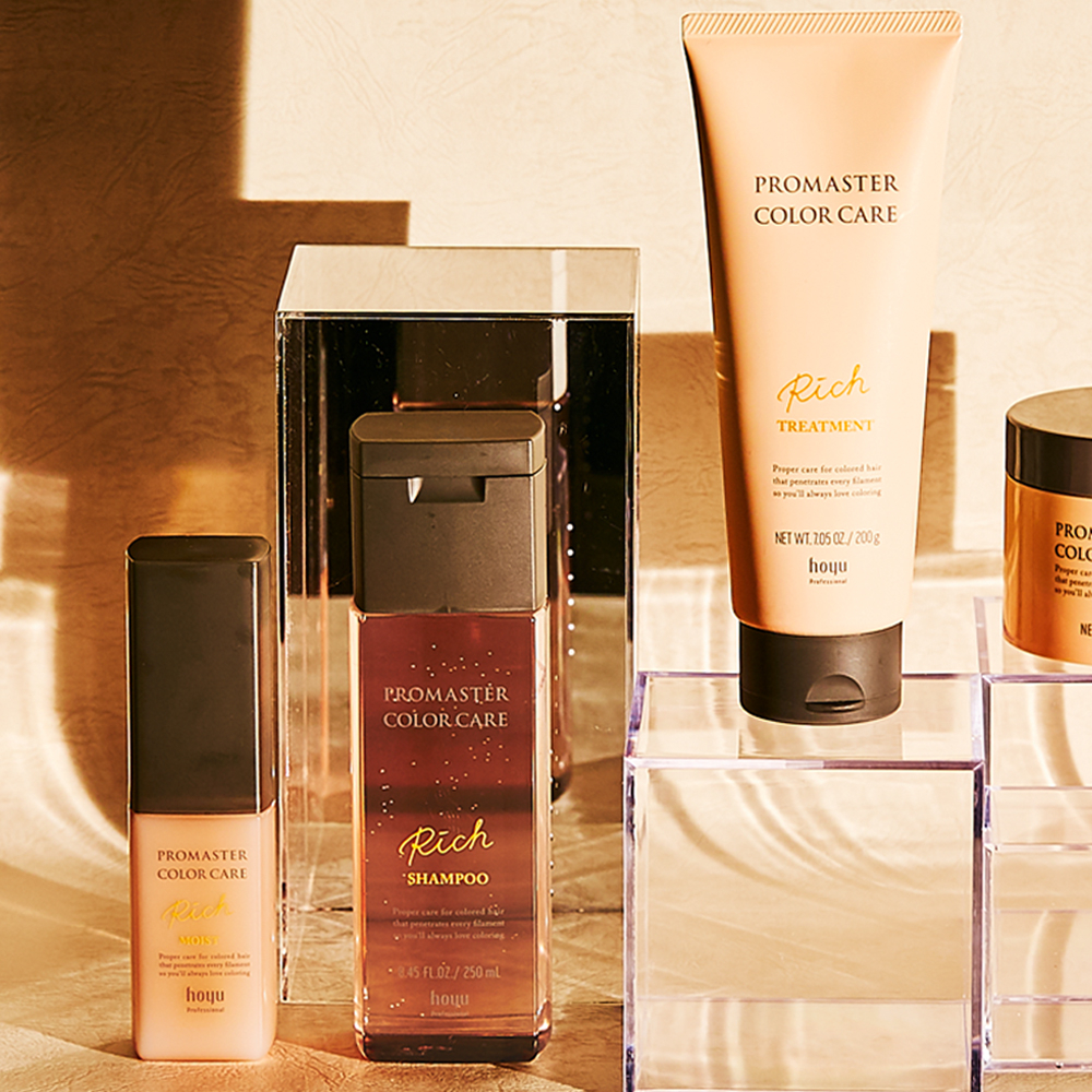 Hoyu | Promaster Color Care Rich /Shampoo / Treatment / Out Bath Treatment Moist | Hair Repair ...