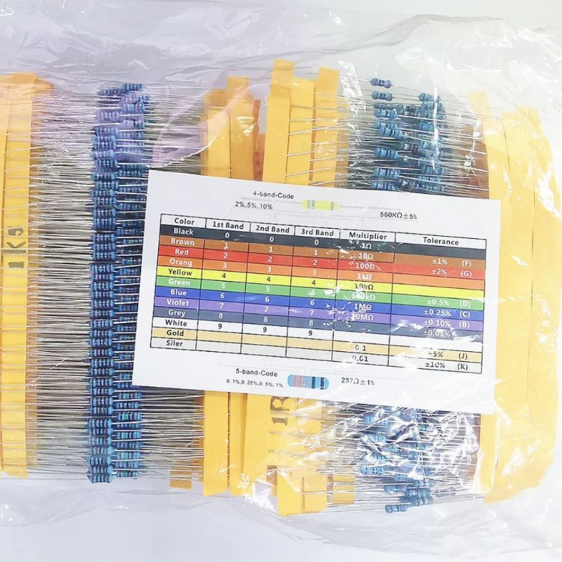130 kinds, 2600 pieces of 1/4W metal film resistor package, component ...