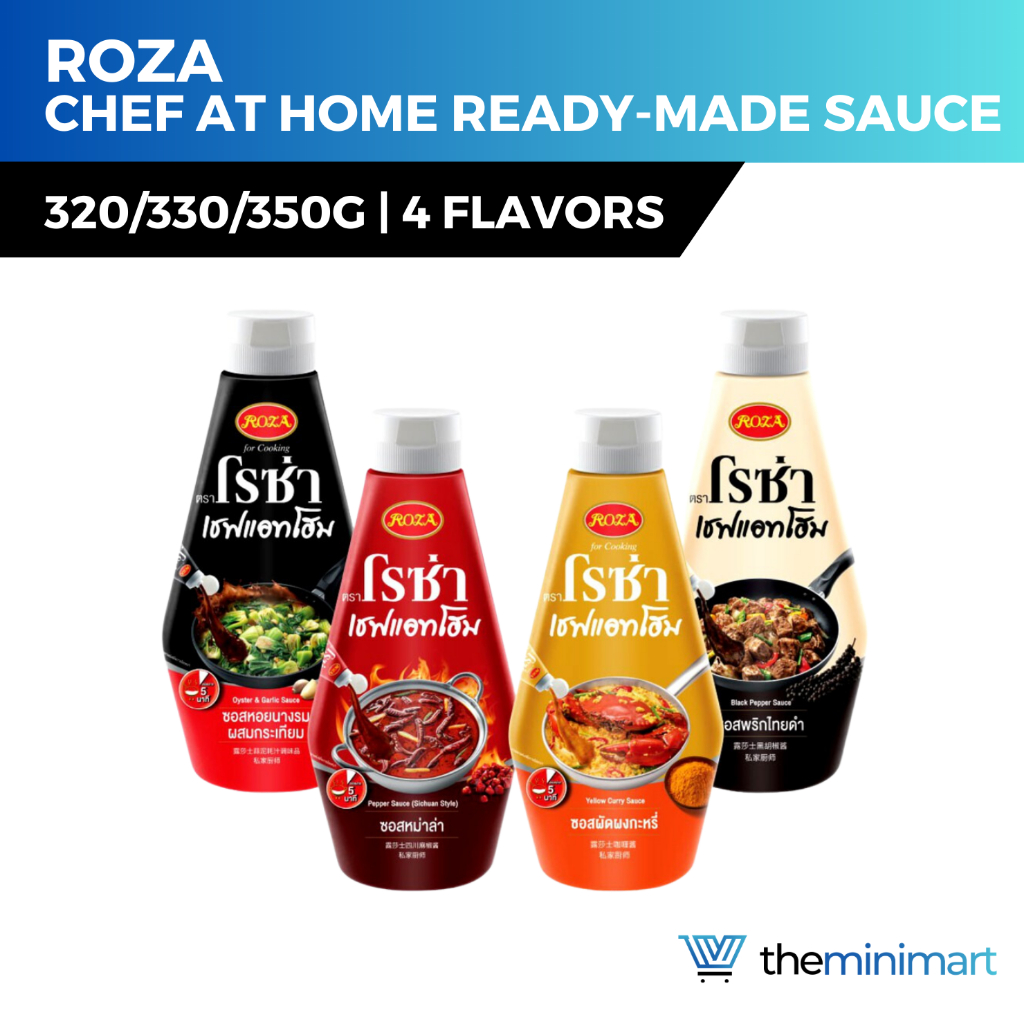 ROZA Chef at Home Ready-Made Sauce 320g 330g 350g x 1 Bottle - Variety ...