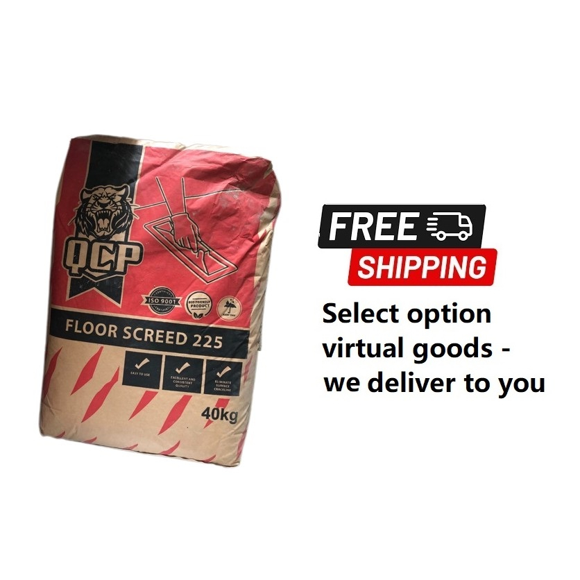 Floor Screed Cement 40kg (QCP) Free Delivery | Shopee Singapore
