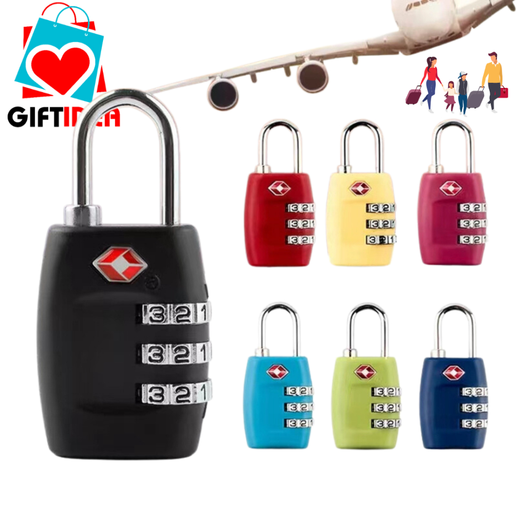 🔥SG STOCK🔥 TSA Approved Luggage Lock, Combination Padlock for Travel ...