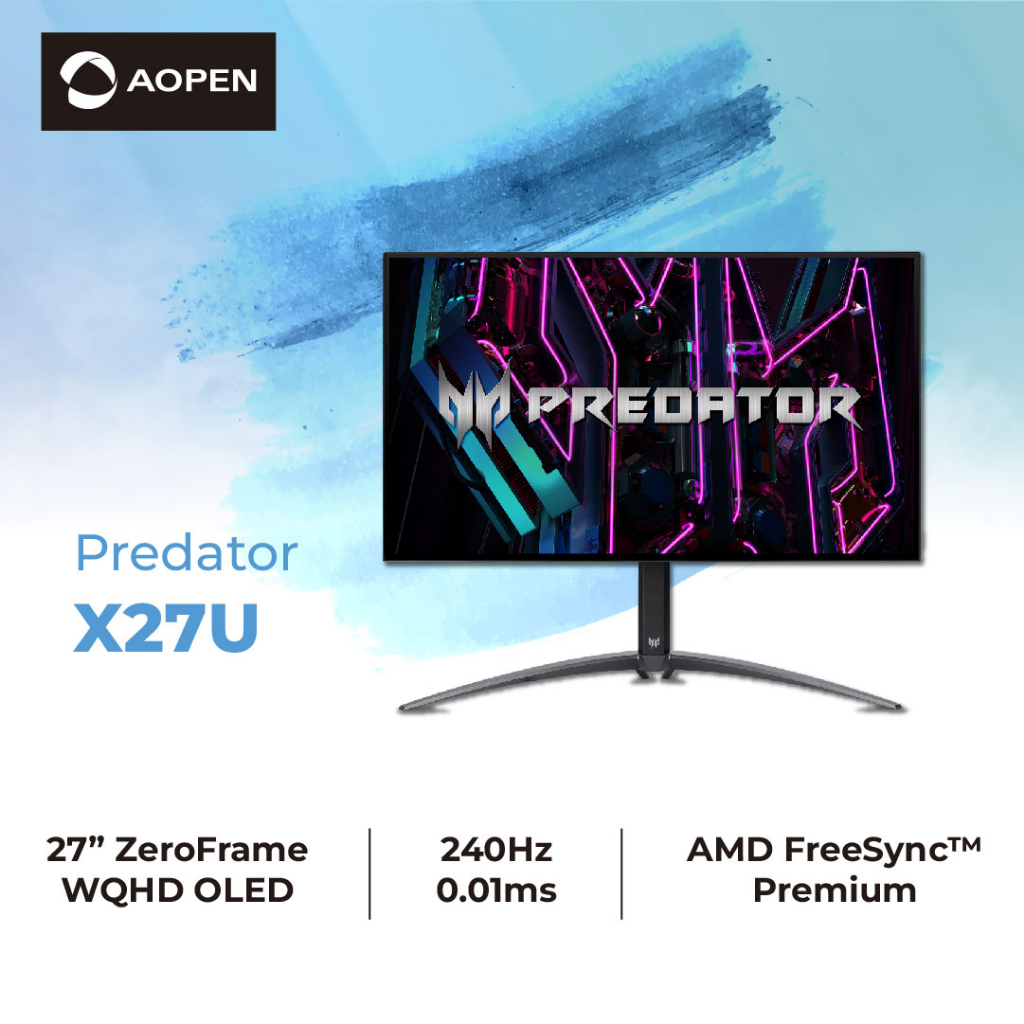 ACER PREDATOR X27U 27" WQHD OLED 240Hz Refresh Rate and 0.01ms Response ...