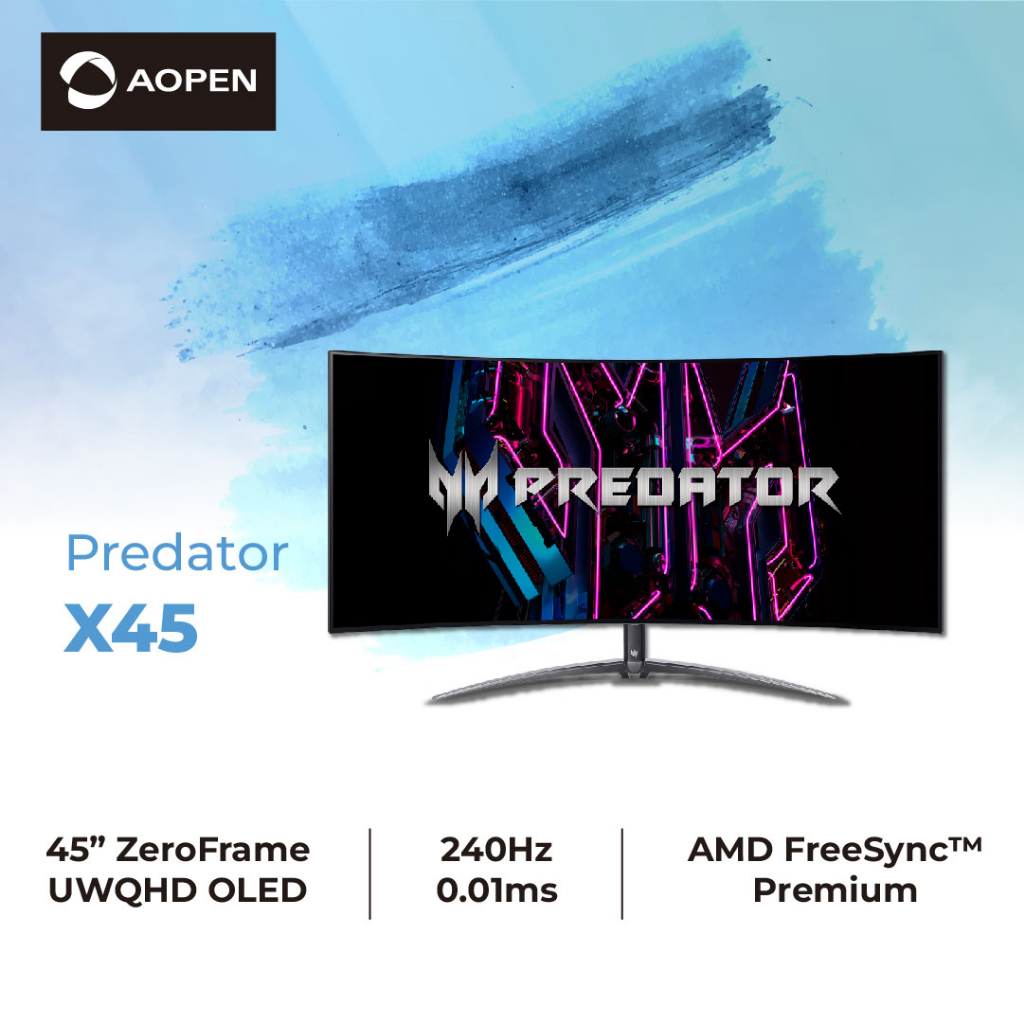 ACER PREDATOR X45 44.5" UWQHD OLED 240Hz Refresh Rate and 0.01ms ...