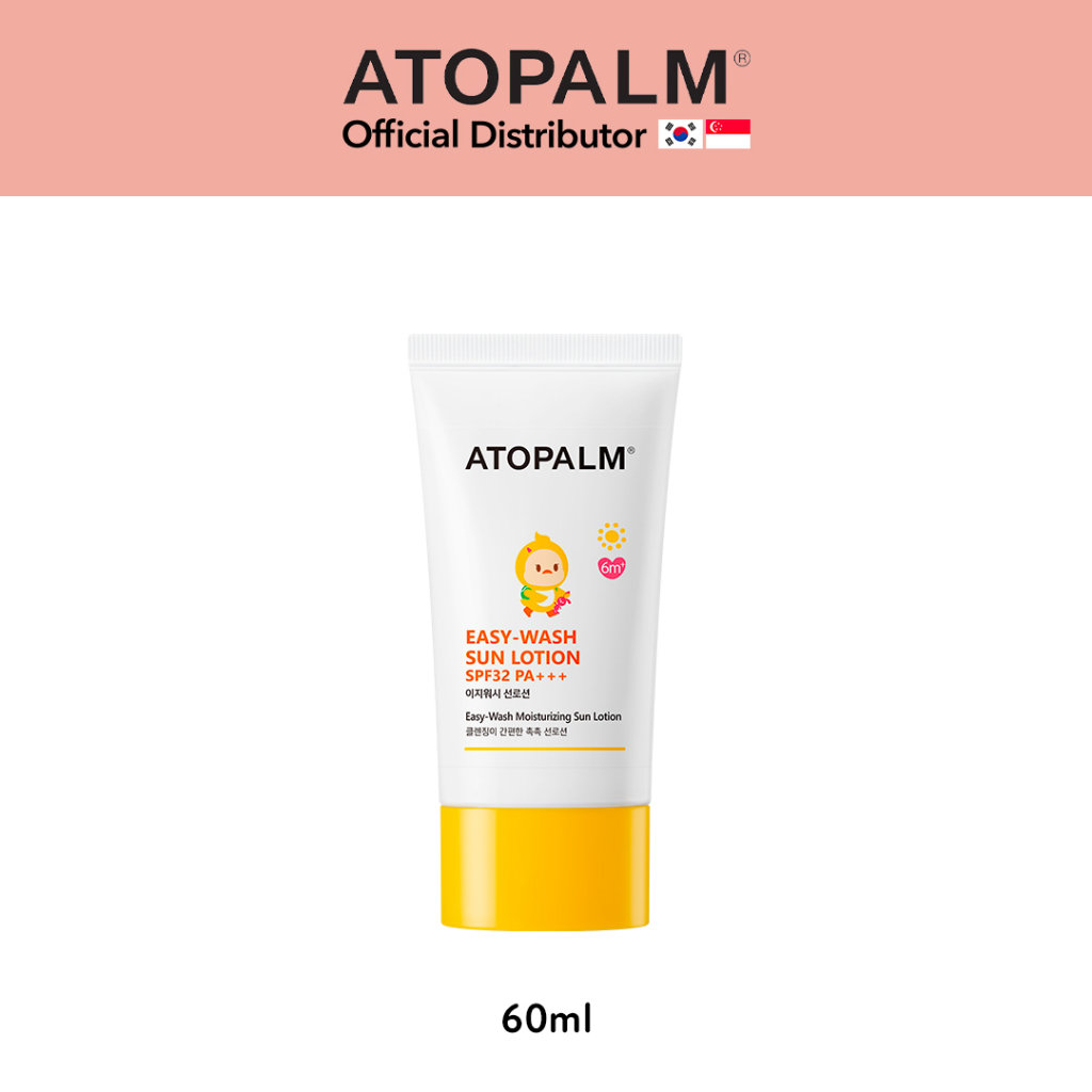 ATOPALM Easy Wash Sun Lotion SPF32 PA+++/Sun Protection/Quick Removal ...