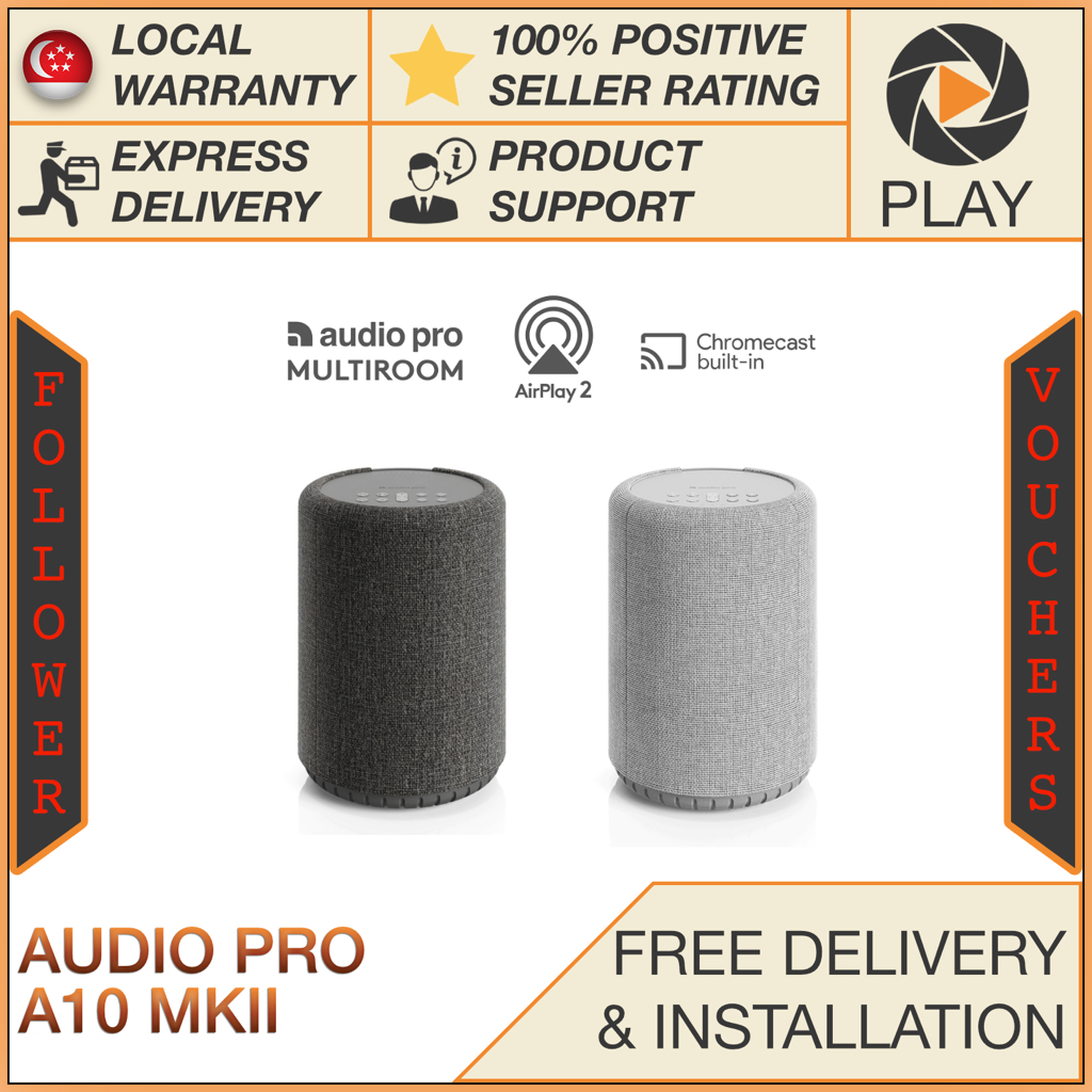 Audio Pro A10 MKII Wireless multiroom speaker (Audiopro A10 MKII) | Shopee Singapore