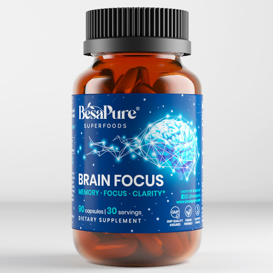 Brain Focus, Natural Nootropic, Stress Relief & Focus Enhancement ...