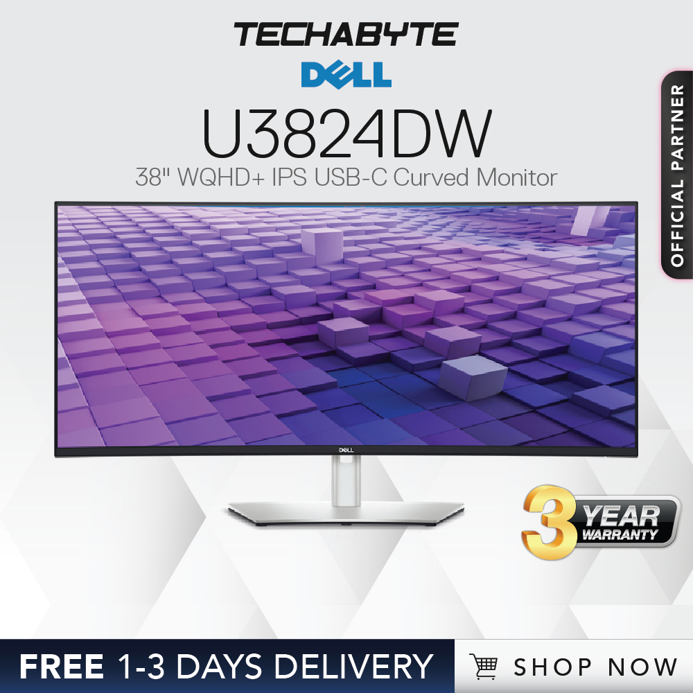 Dell UltraSharp U3824DW | 38" WQHD | IPS | Curved Monitor | Shopee ...