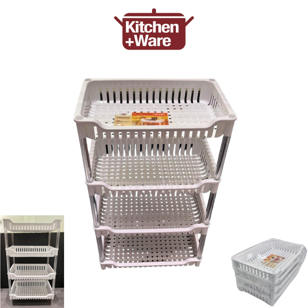 4-Tier Rack Practical Organizational Tool / 4-Tier Shelves / Maximize ...