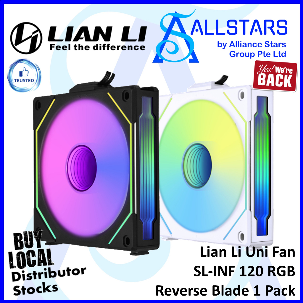 (ALLSTARS : We are Back Promo) Lian Li Uni Fan SL-INF 120 RGB Reverse ...