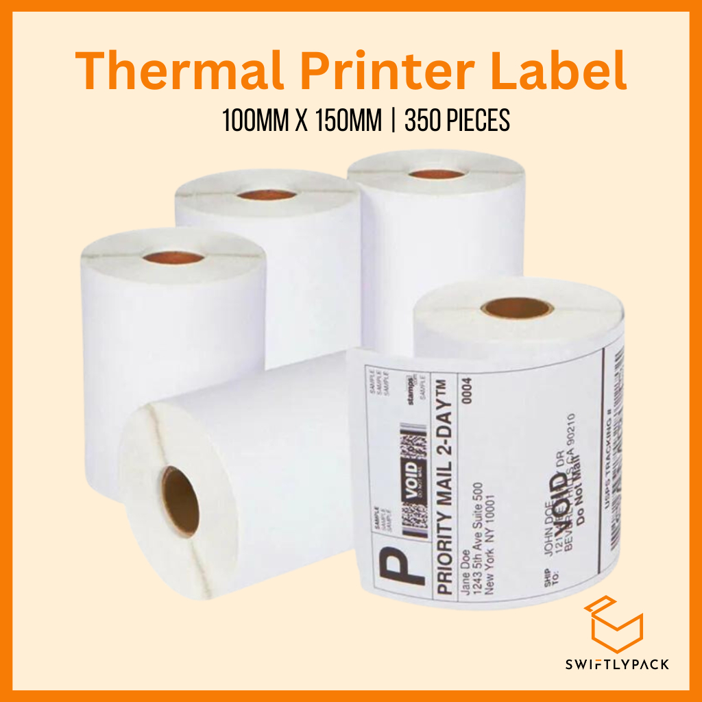 Thermal Label Sticker Paper Roll | AWB Thermal Label | E-Commerce AWB ...