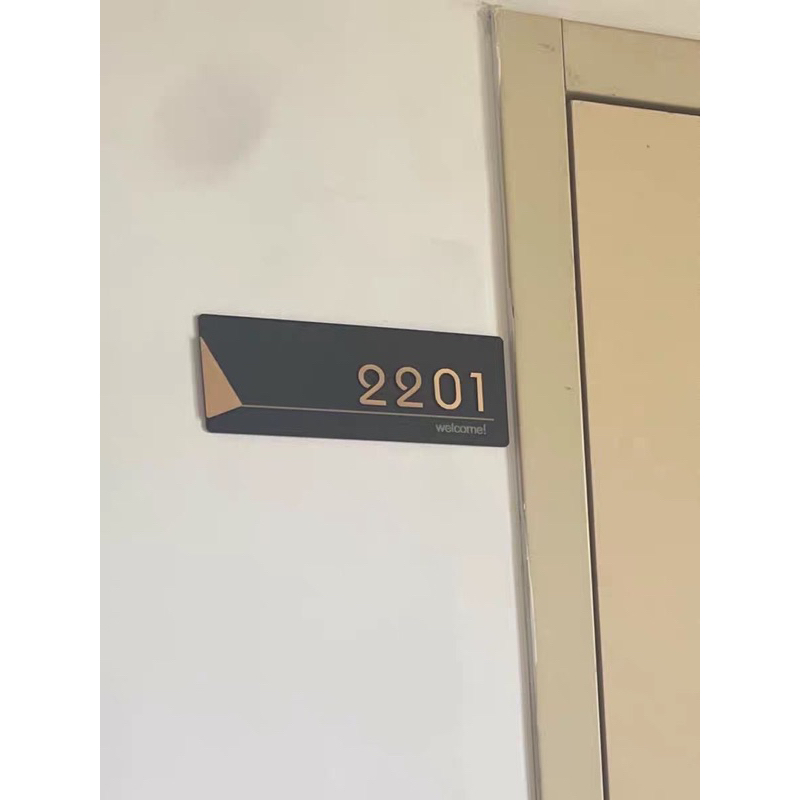 Customised Unit Sign door sign/unit number signage Customised Door Unit ...