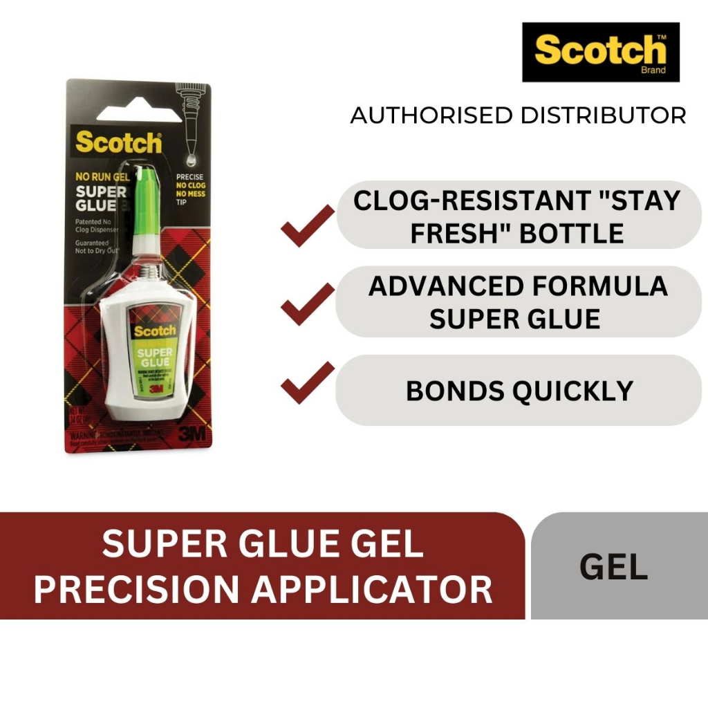 3M Scotch Super Glue Gel Precision Applicator 4 gm | Shopee Singapore
