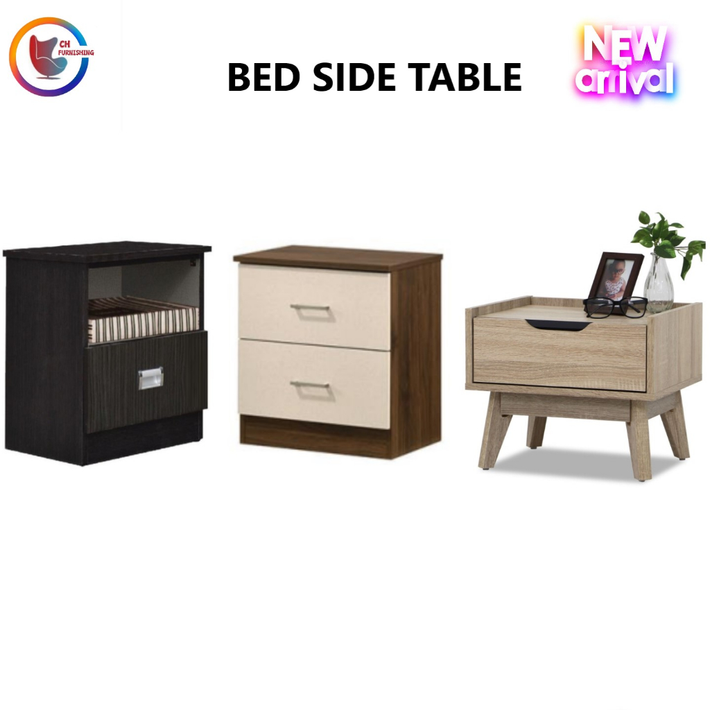 Bedside Table with 2 Drawers. Fully Assembled | Shopee Singapore