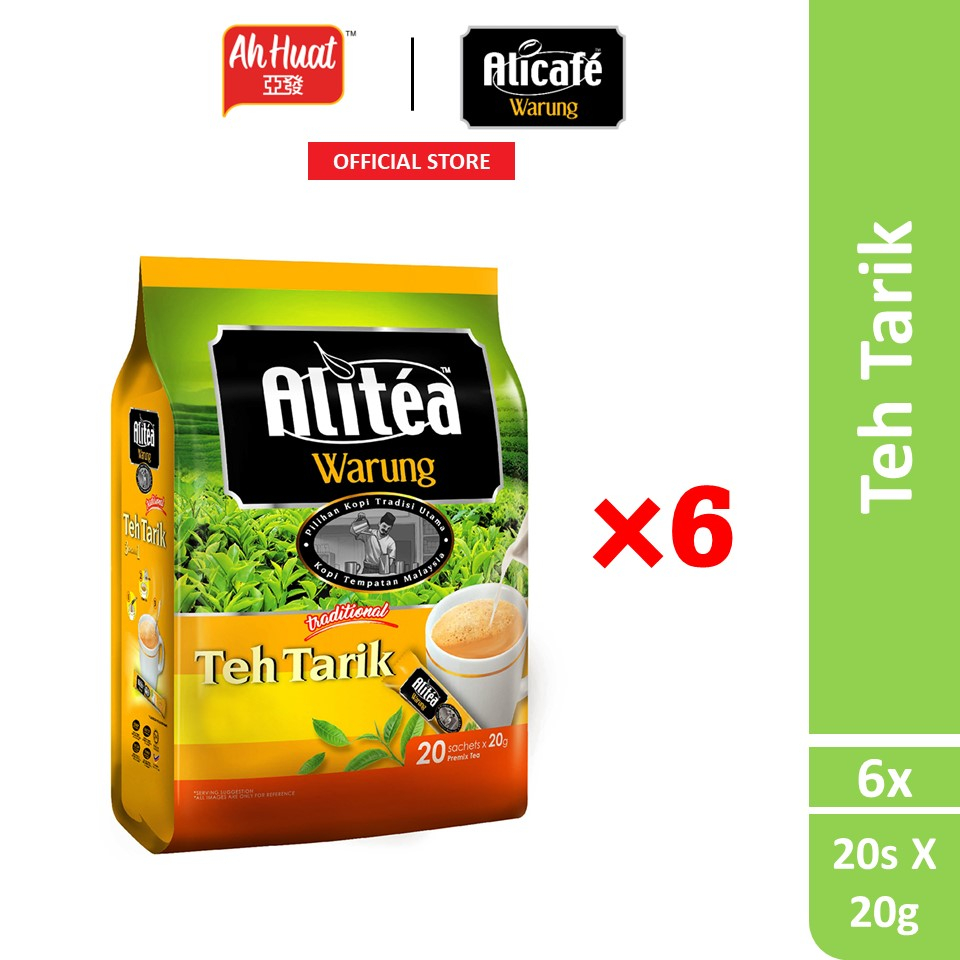 [3/4/6 Packs] Alitea Warung 3 in 1 Teh Tarik (20g X 20 Sachets ...