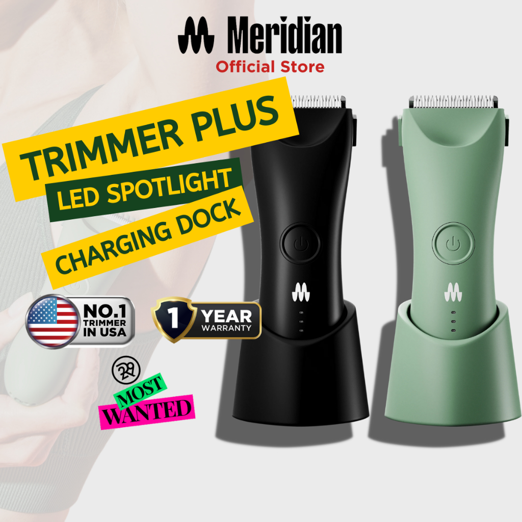 The Trimmer Plus by MERIDIAN: Men Waterproof Electric Below-The-Belt ...