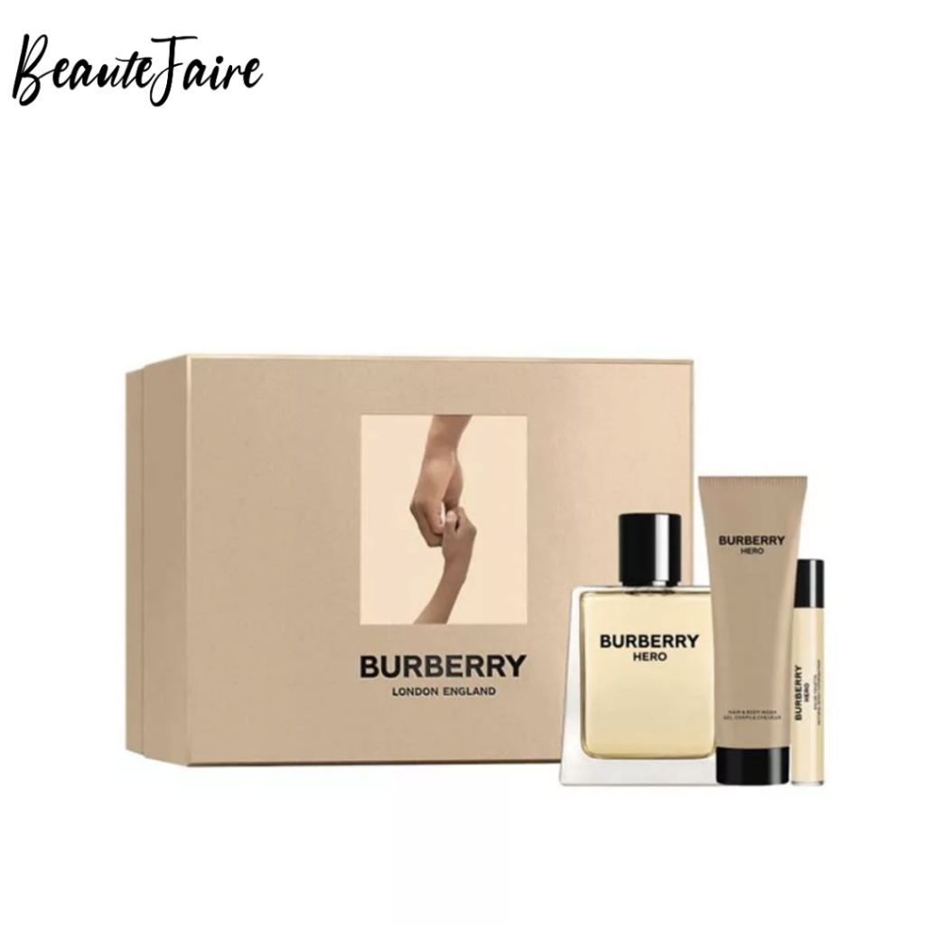 Burberry Hero EDT 100ml Gift Set | Shopee Singapore