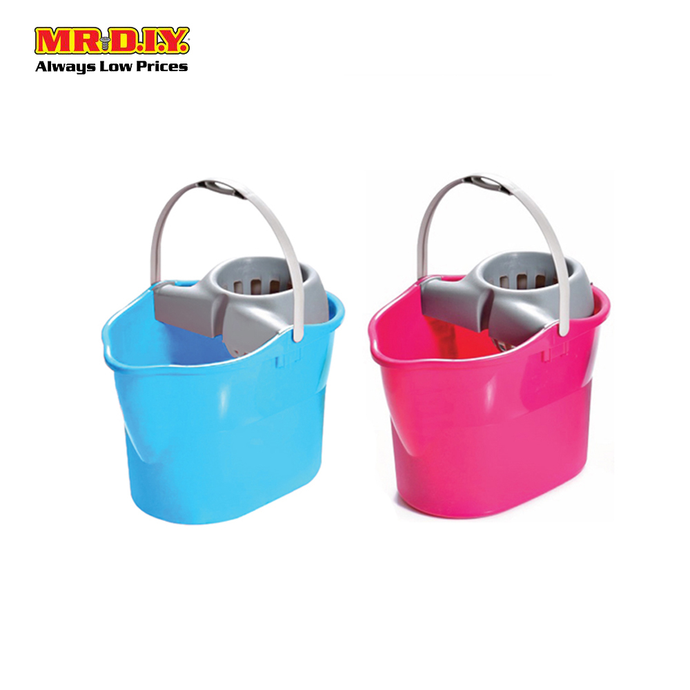 LAVA Plastic Mopping Pail Strainer with Wheels (17.5L) | Shopee Singapore