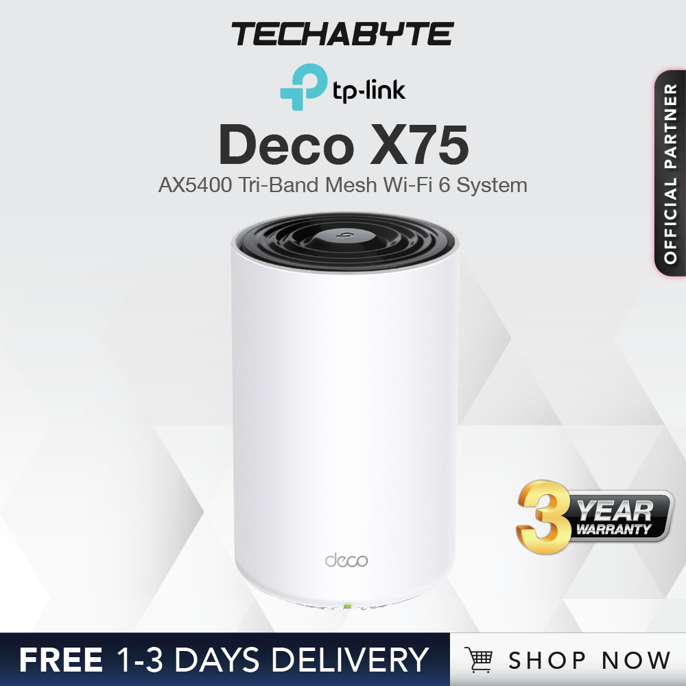 TP-Link Deco X75 | AX5400 Tri-Band Mesh Wi-Fi 6 System | Shopee Singapore