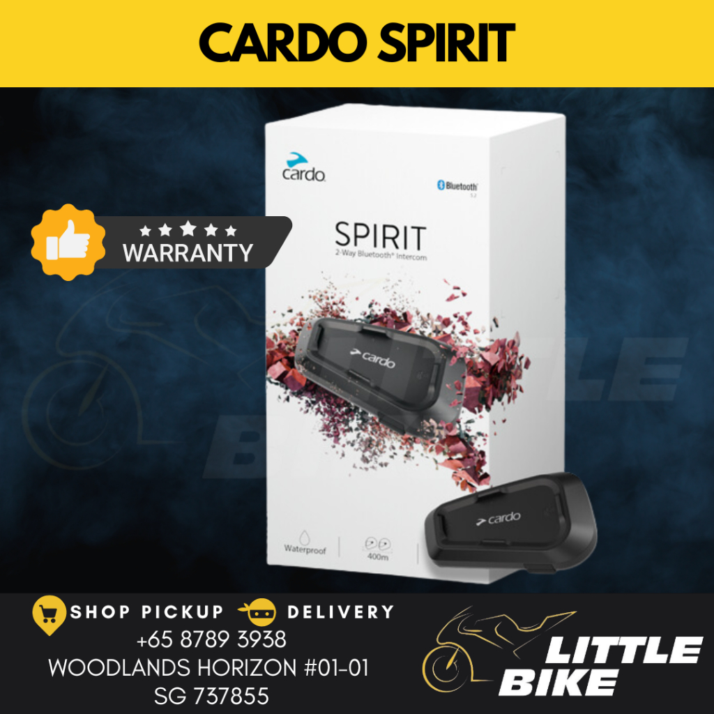 SG SELLER - Cardo SPIRIT single / duo motorcycle helmet Bluetooth ...