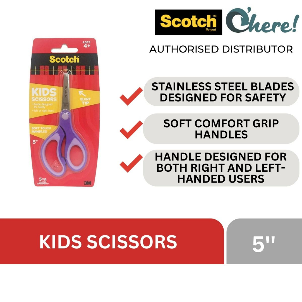 3M Scotch Kids Scissors 5'' | Shopee Singapore