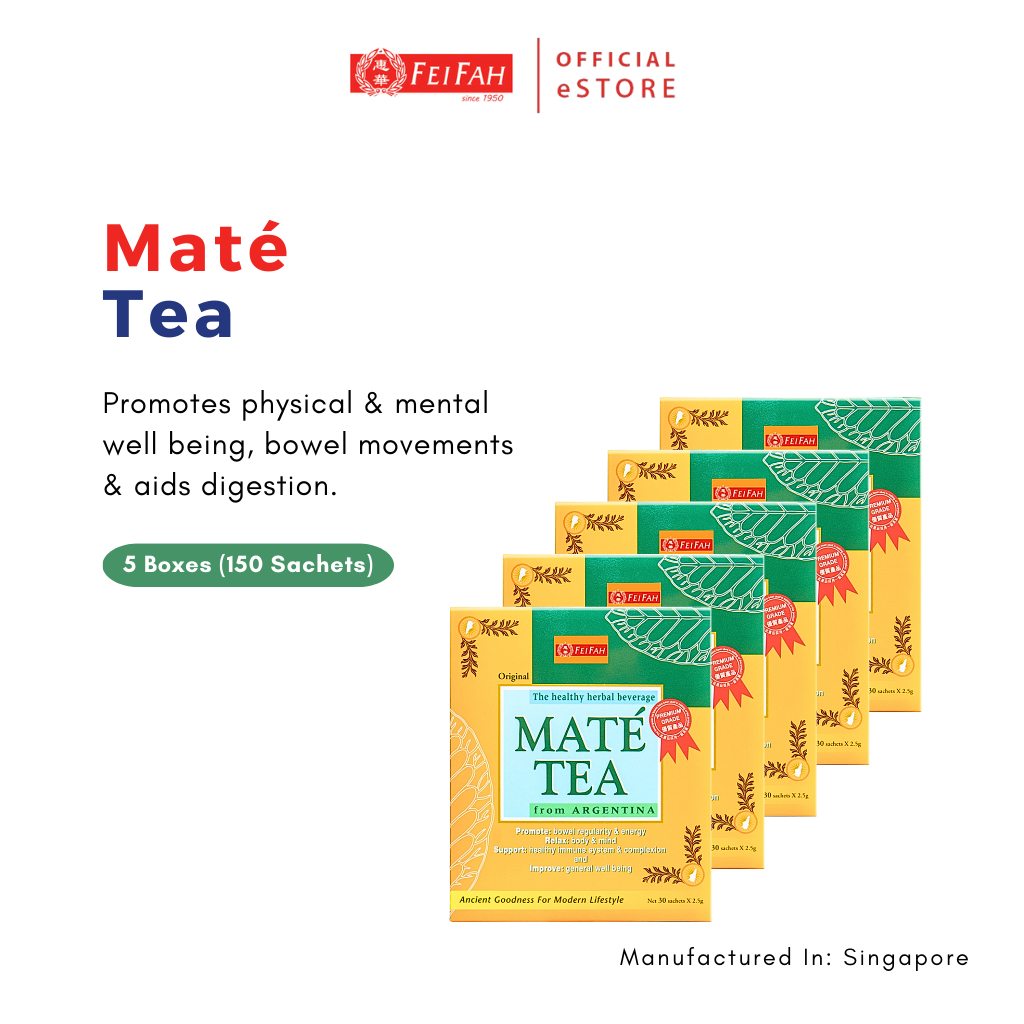 Fei Fah Maté Tea From Argentina (1/3/5 Boxes) | Shopee Singapore
