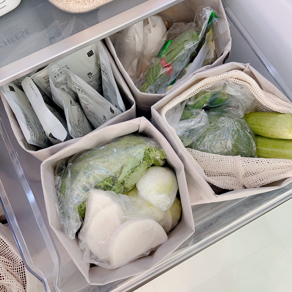 [Salimroom]Tyvek basket Water Proof Storage Bag Kraft Paper bag Fruits ...