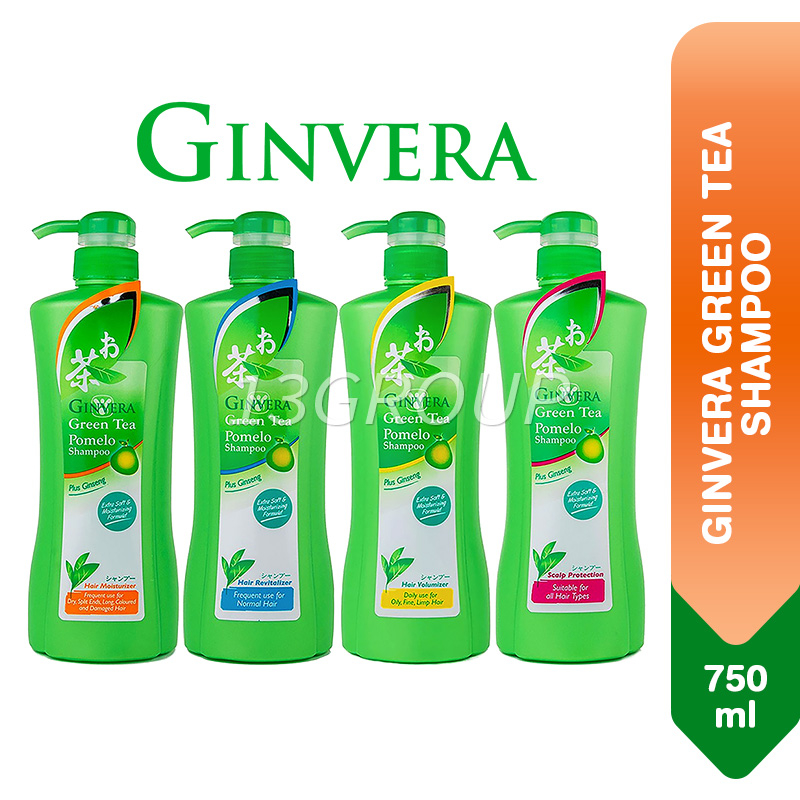 Ginvera Green Tea Shampoo Normal Dry Oil Hair Scalp Protection, 750g ...