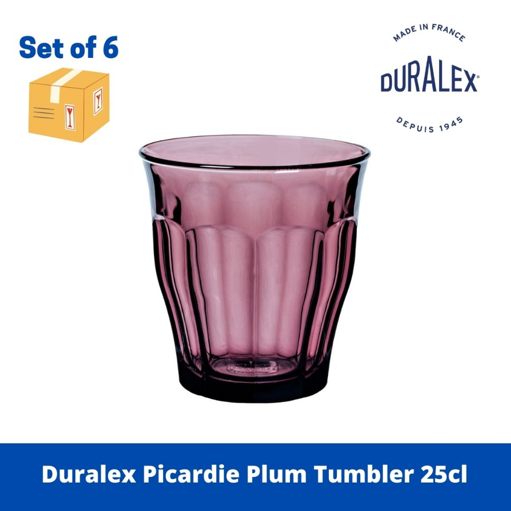 Duralex Picardie Plum Tumbler 25cl (Set of 4) | Shopee Singapore
