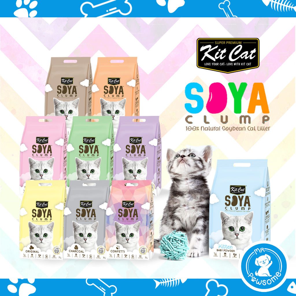 Kit Cat Soya Clump Cat Litter 7L [Bundle of 6] | Shopee Singapore