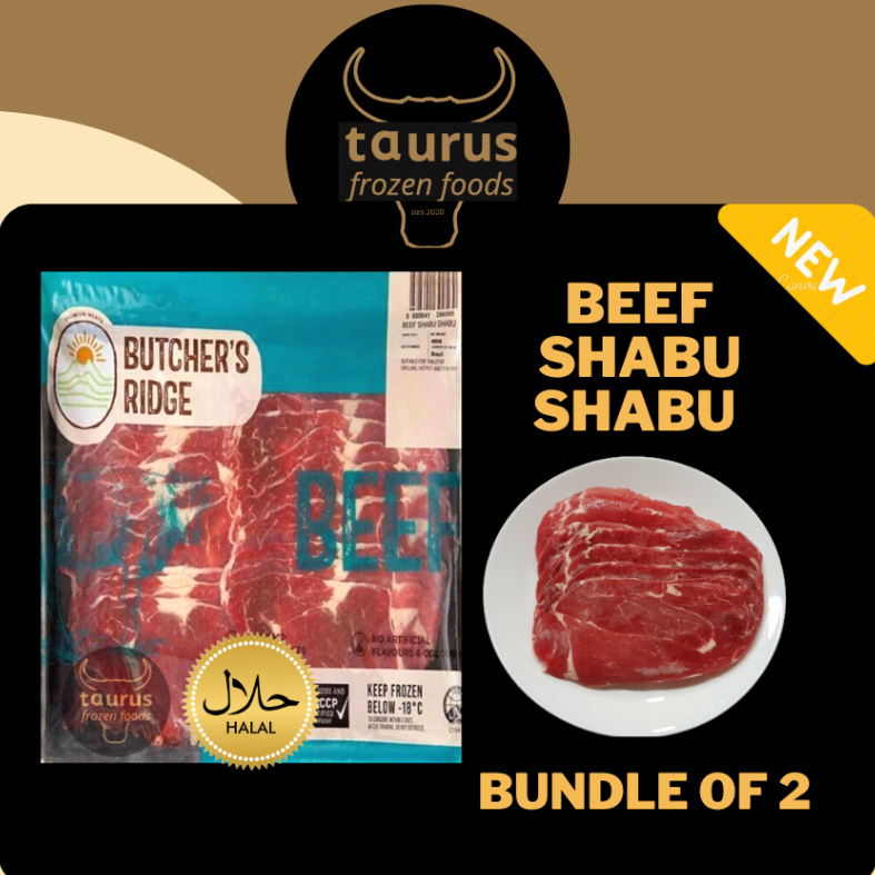 [Taurus] Beef Shabu Shabu (400g x 2 pack) Halal | Shopee Singapore