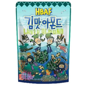 HBAF, Honey Butter Almond +22 Flavor /Lowest Price 100g~130g /Korean Seasoned Almond Snack ...