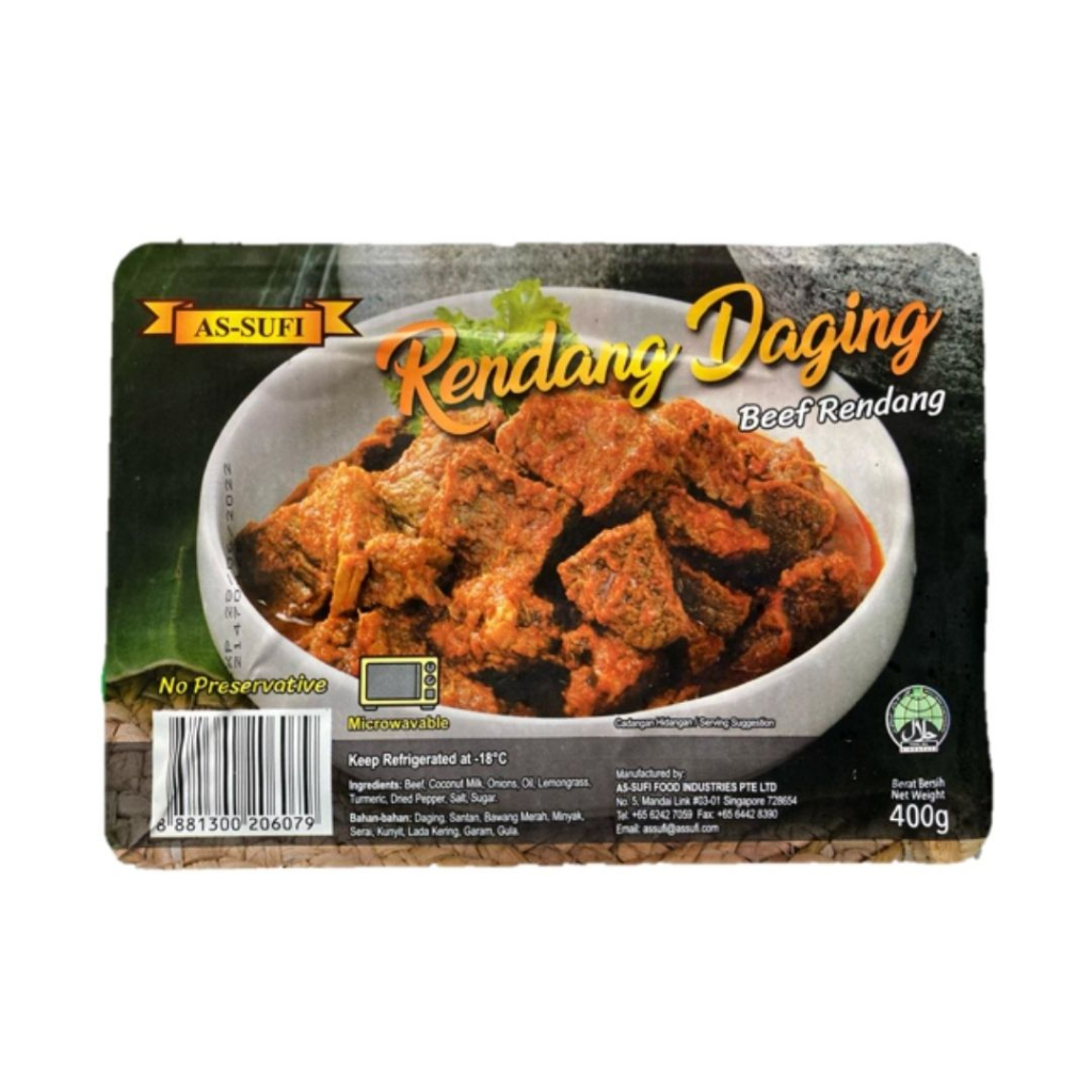 As-Sufi, Rendang Daging, 400 g | Shopee Singapore