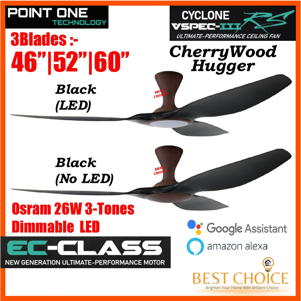 PO ECO CYCLONE VSPEC-III RS Cherry Wood Body SMART WIFI EC Motor ...