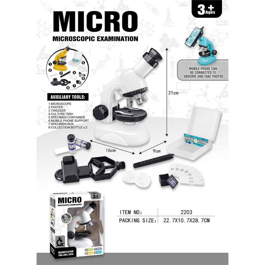 Micro-Microscopic Examination Auxiliary Tools Science Explore For Young ...