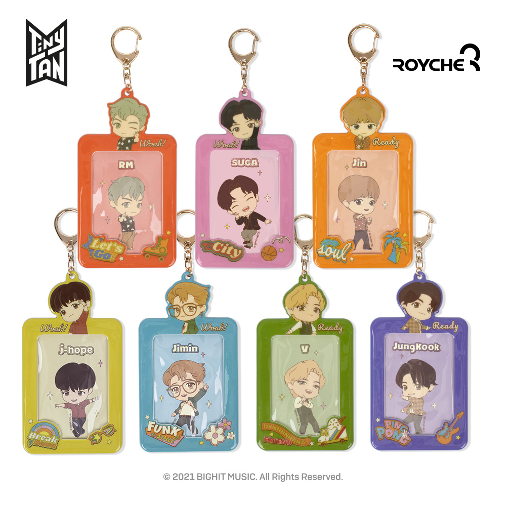 BTS (BangTan Boys) TinyTAN Dynamite PhotoCard Keyholder | Shopee Singapore