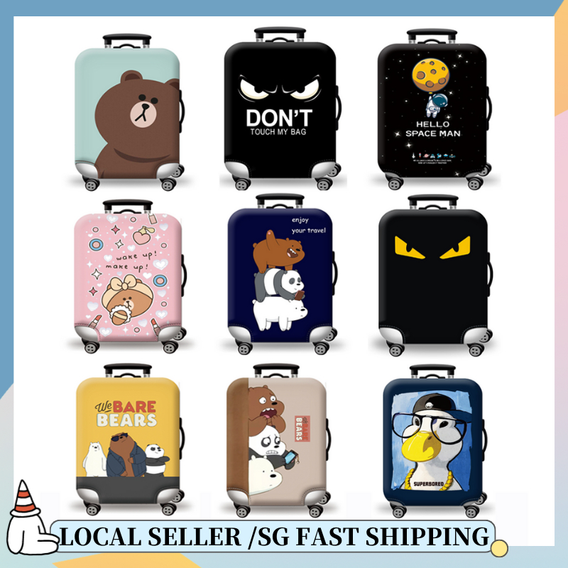 SG HOT Luggage Protector Cover 18-32inch Thicken Cartoon Cover Children ...
