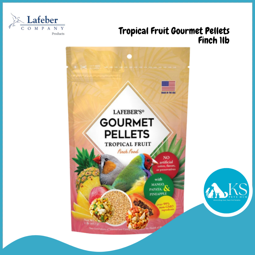 Lafeber Finch Tropical Fruit Gourmet Pellets 1lb Song Bird Feed ...