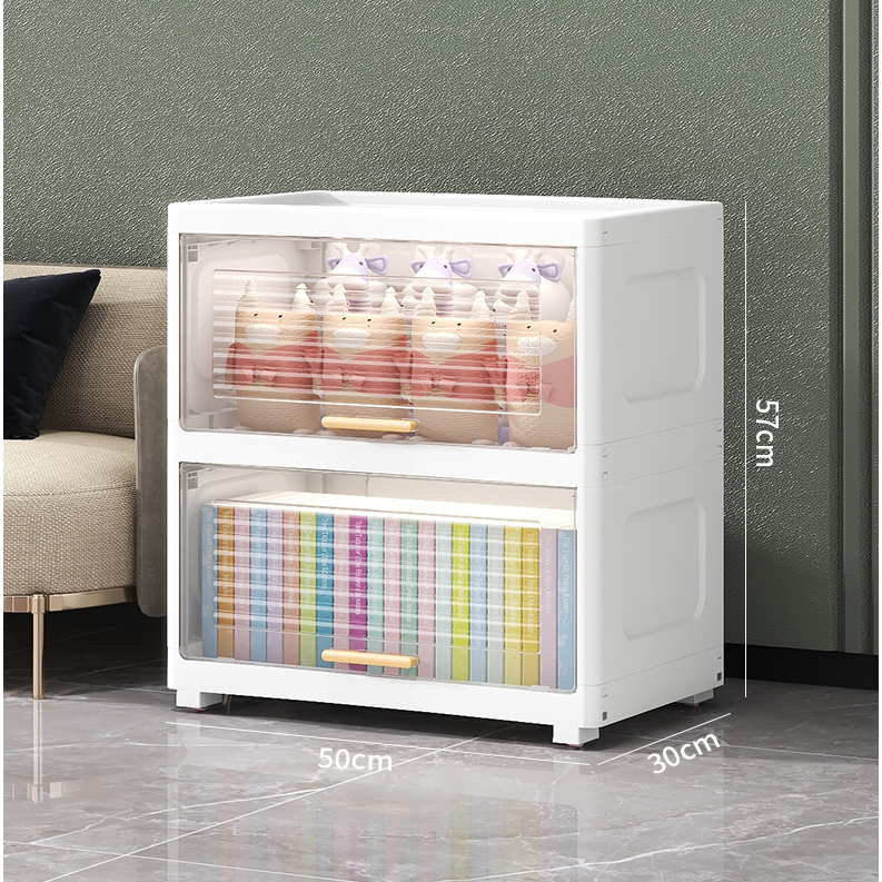 Easyhome.sg Strip Flip Top Cabinet Chest Storage Plastic Storage Box ...