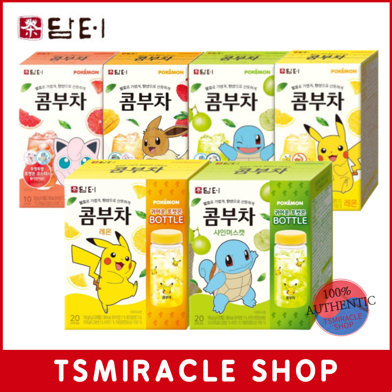 Damtuh Pokemon Kombucha 5g 10,20,30,50 sticks(8 Flavor)Korean Tea ...