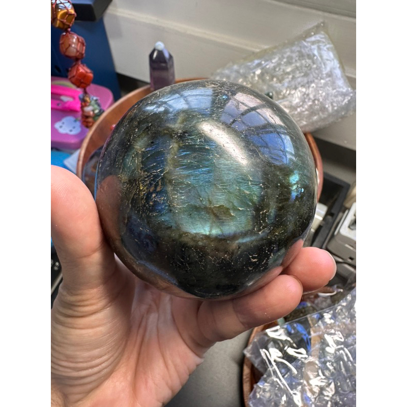 Labradorite sphere 8cm 800g | Shopee Singapore