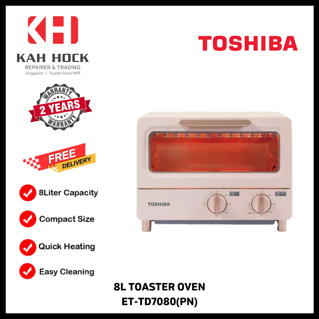 TOSHIBA ET-TD7080(PN) 8L TOASTER OVEN [PINK] - 2 YEARS WARRANTY ...