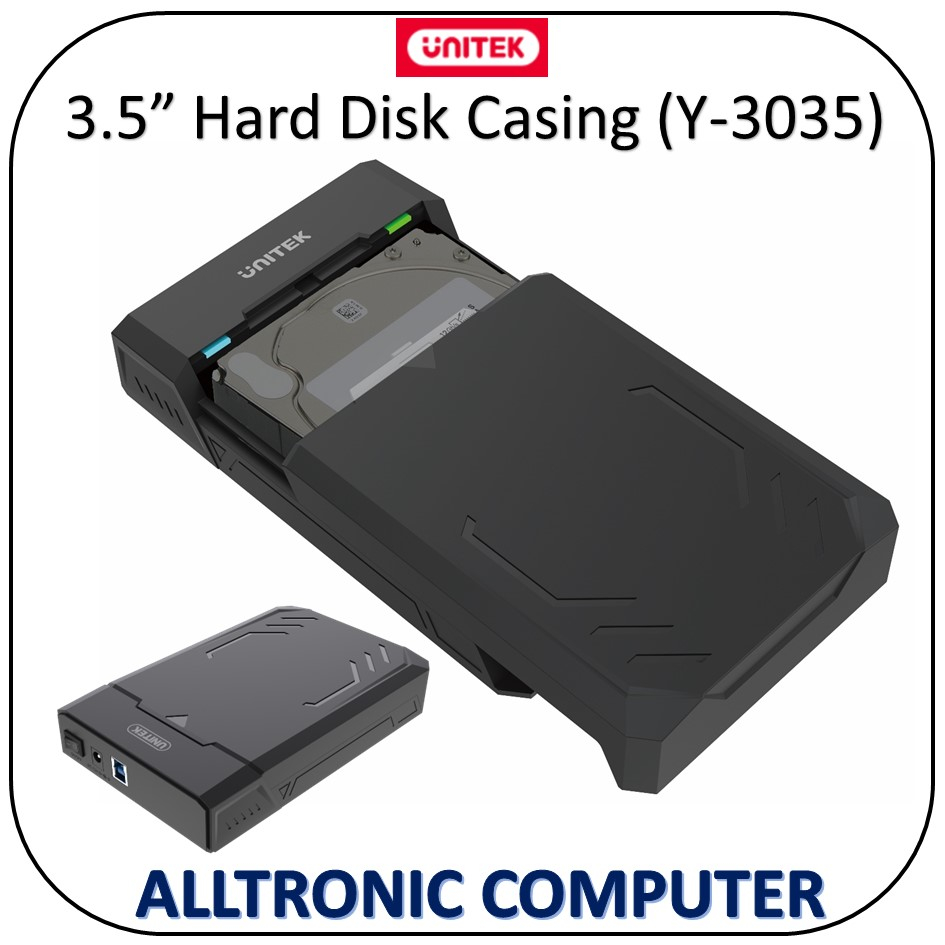 Hard Disk Enclosure SATA III 2.5"/3.5" HDD/SSD Unitek Y-3035 DiskGuard ...