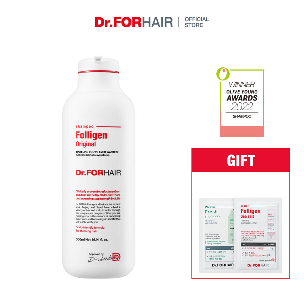 [Dr.FORHAIR] Folligen Original Shampoo 500ml | Shopee Singapore