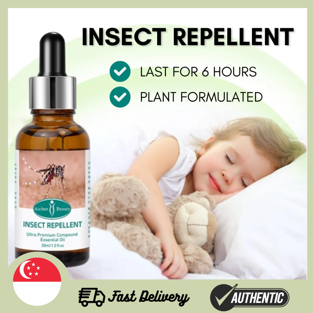 Insect Mosquito Repellent Essential Oil (30ml) | Shopee Singapore