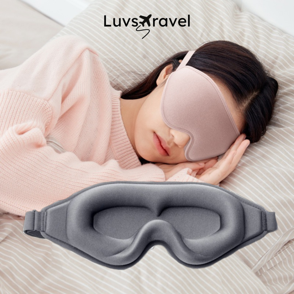 3D Contoured Eye Patch Sleep Mask Blindfold / Memory Foam / Eyeshade ...